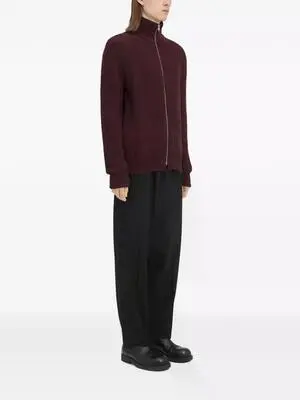 MAISON MARGIELA Ribbed Cotton High Neck Zip Jacket