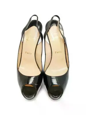 CHRISTIAN LOUBOUTIN Private Number Slingback Pumps
