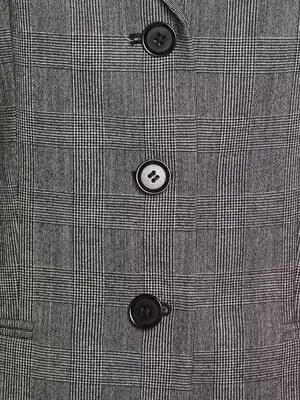 Max Mara Glen-check Single-breasted Blazer