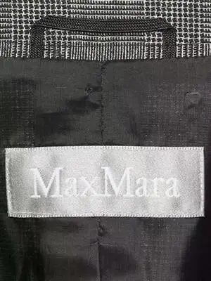 Max Mara Glen-check Single-breasted Blazer