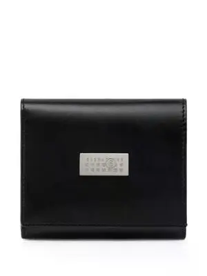 MAISON MARGIELA Leather Tri-fold Wallet - Black