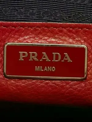 Prada Twin Pocket Leather Tote Bag