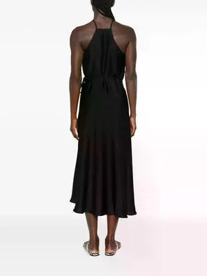 MOUTAKI V-neck Midi Wrap Dress