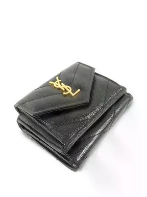 Saint Laurent Small Monogram Envelope Quilted Wallet