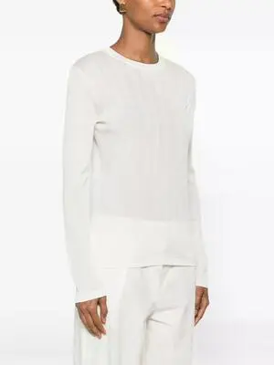 THE ROW Dantea Ribbed Long-sleeve T-shirt