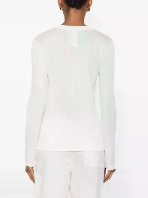 THE ROW Dantea Ribbed Long-sleeve T-shirt