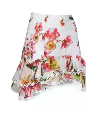 Charo Ruiz Ibiza Floral Print Ruffled Skirt