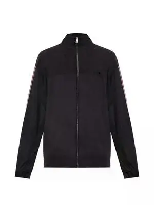 Balenciaga Logo-embroidered Zip-up Sweatshirt - Grey