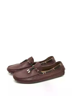LOUIS VUITTON Leather Loafers - Red