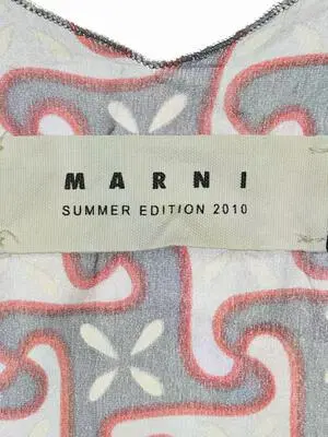 Marni Geometric Print Silk Blouse