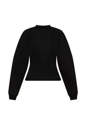 Balenciaga Long-sleeved Jersey T-shirt - Black