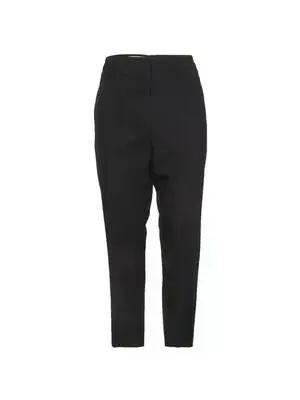 JIL SANDER Twill Tailored Trousers - Black