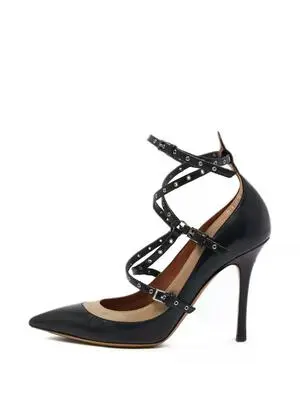 Valentino Garavani Rockstud Leather Pumps - Black