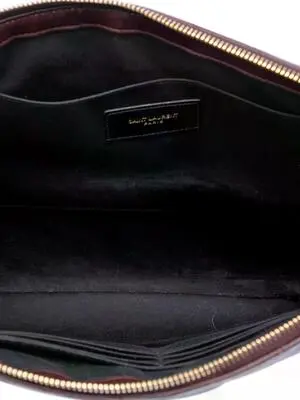Saint Laurent Chevron Calfskin Cassandre Document Holder Clutch Bag