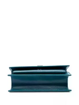 Saint Laurent Mini Calfskin Monogram Sunset Wallet On Chain Bag - Blue