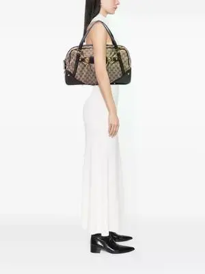 Gucci Gg Canvas Jockey Boston Bag
