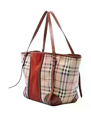 Burberry Haymarket Check Coated Canvas Canterbury Tote Bag