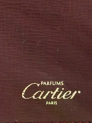 Cartier Must De Burgundy Leather Card Case With Leather Key Ring
