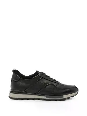 SERGIO MORETTI FIRENZE Leather Sneakers - Black