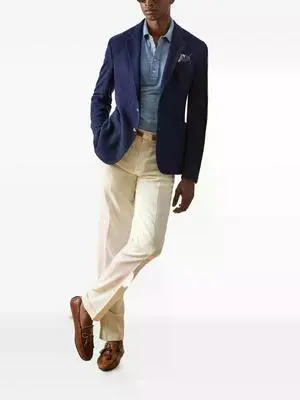 Ralph Lauren Purple Label Hadley Herringbone Jacket - Blue