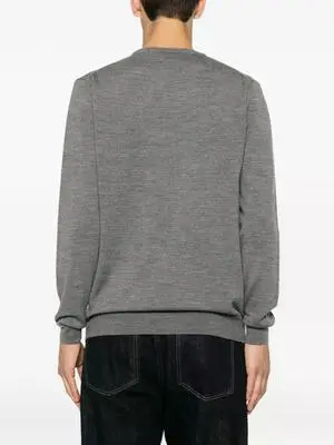SERGIO MORETTI FIRENZE Ribbed Trim Crew Neck Sweater