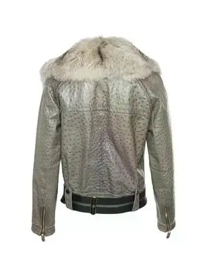 Gucci Belted Fur Collar Jacket