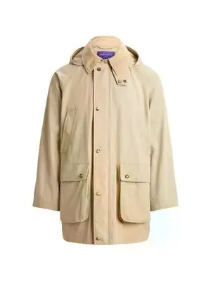 Ralph Lauren Purple Label Hooded Parka Coat - Neutrals