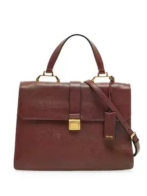 Miu Miu Madras Push-lock Tote Bag - Red