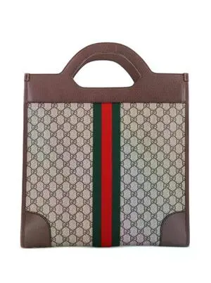 Gucci Ophidia Cut Out Handle Gg Coated Canvas Medium Tote Bag