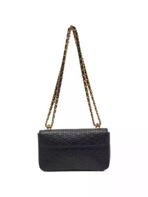 Carolina Herrera Monogram Embossed Push-lock Shoulder Bag