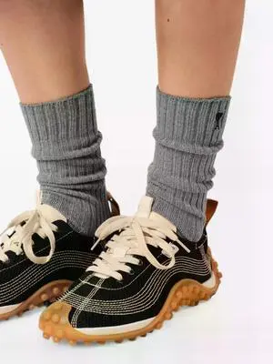 AMI Paris Cotton Three-pack Socks With De Coeur Embroidery