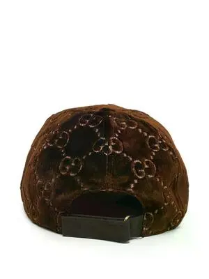 Gucci Gg Velvet Baseball Cap