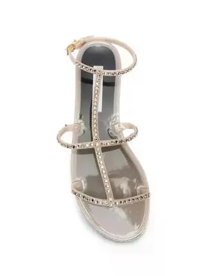 Menghi Crystal Embellished Jelly Sandals