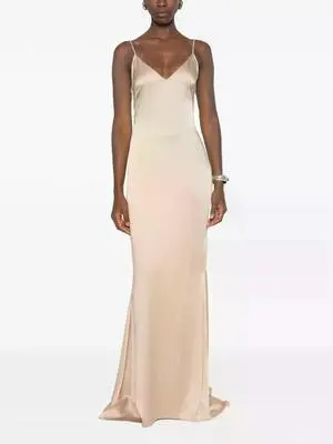 TOM FORD Crystal Embellishment Maxi Dress