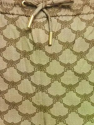 Mcm Monogram Pattern Elasticated Waistband Trousers