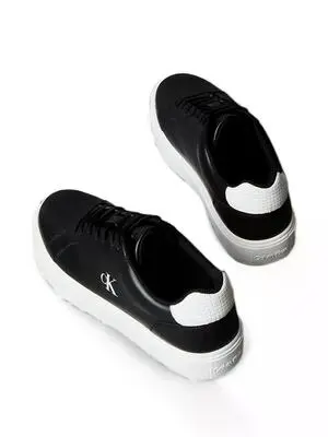 Calvin Klein Print Leather Sneakers