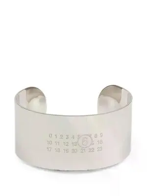 MAISON MARGIELA Numeric Signature Cuff Bracelet - Silver