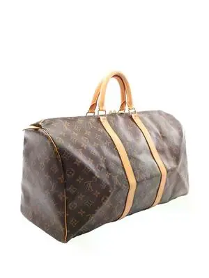 LOUIS VUITTON Monogram Keepall 50 Travel Bag