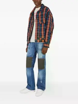 (DI)VISION Di:vision Checked Panel Patchwork Jeans