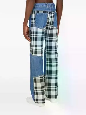 (DI)VISION Di:vision Checked Panel Patchwork Jeans