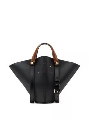 MAISON MARGIELA Age Small Leather Tote Bag - Black