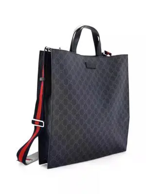 Gucci Soft Open Gg Coated Canvas Tall Tote Bag