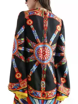 Dolce & Gabbana Carretto-print Twill Dress