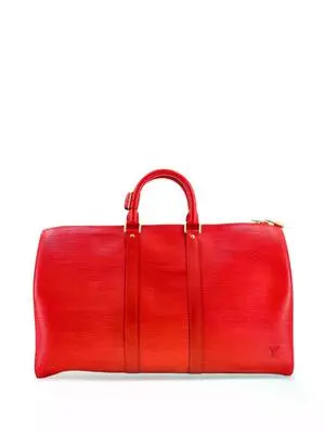 LOUIS VUITTON Keepall Epi Leather 45 Travel Bag - Red