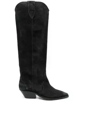 Isabel Marant Étoile Denvee Suede Boots - Black