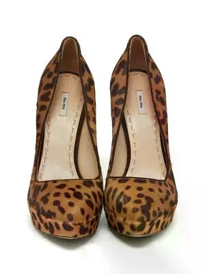 Miu Miu Leopard-print Calf Hair Pumps