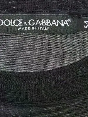 Dolce & Gabbana Embroidered Crew-neck T-shirt - Blue