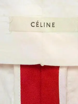 Celine Wool Pleated Wide-leg Trousers