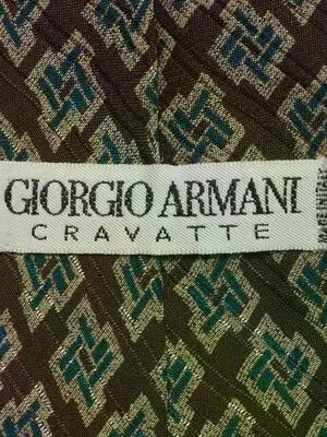 Giorgio Armani Geometric Pattern Neck Tie