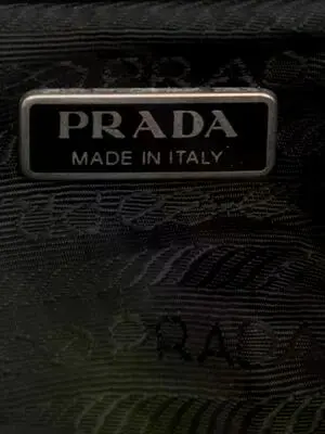 Prada 2000-2013 Tessuto Kiss Lock Frame Coin Pouch